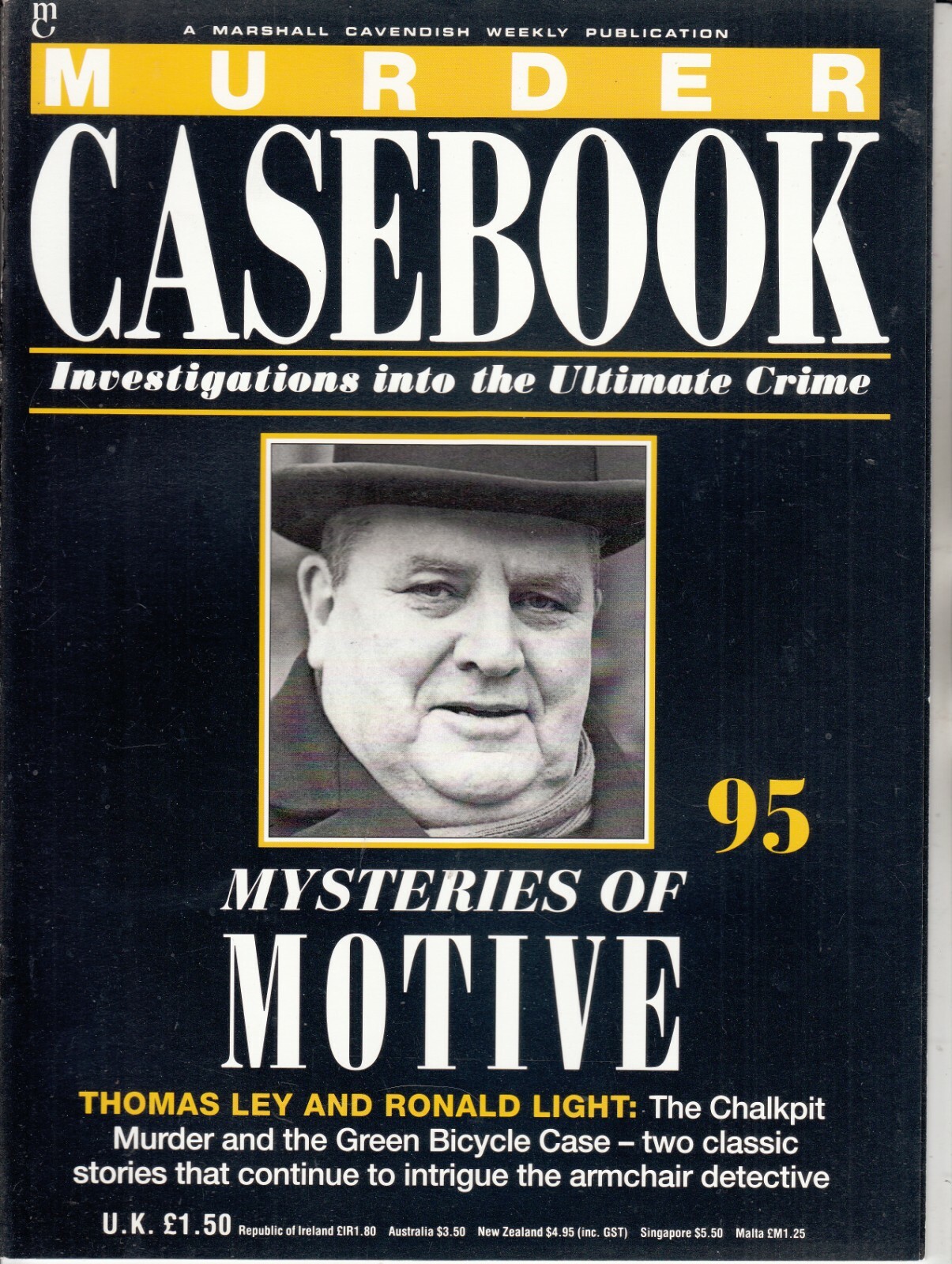 Rare Murder Casebook 95 Mysteries Of Motive Thomas Ley 1990 [l458