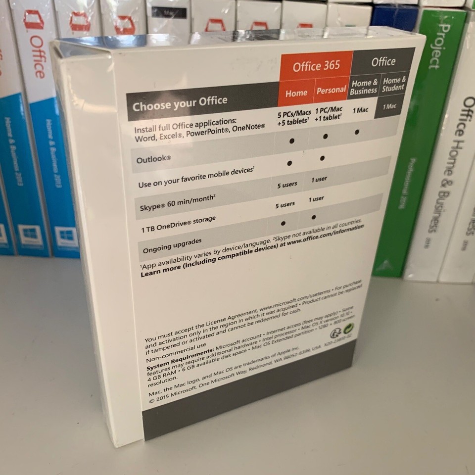 Microsoft Office 2016 Home Student for MAC Word Excel PowerPoint ...
