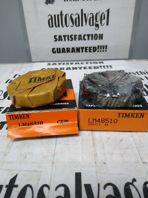 Timken,LM48510,Roller Bearing Cup Lot of 2 NOS | eBay