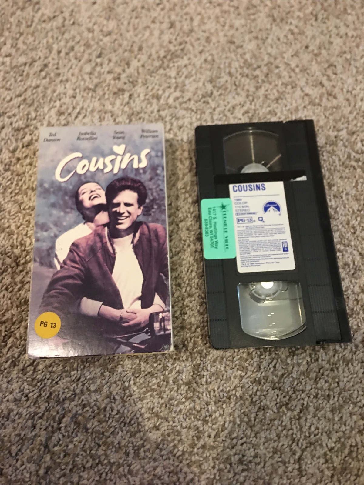 Cousins (1989) VHS Ted Danson Drama Paramount Premiere Video Ex Rental ...