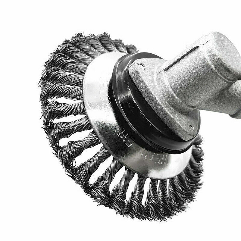 6" 8" Weed Brush Derusting Weeding Wheel Garden Wire Trimmer Grass ...