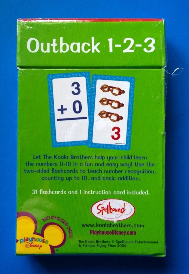 Koala Brothers Outback Numbers Flashcards 0 through 10, 31 Cards for ...