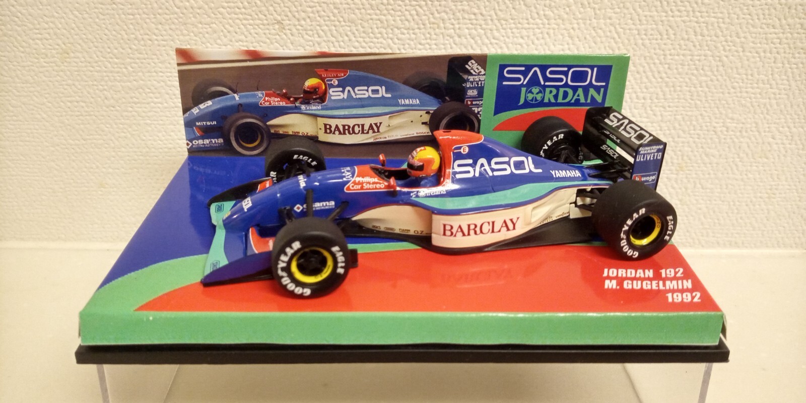 1/43 Minichamps JORDAN YAMAHA 192 GUGEKMIN 1992 BARCLAY | eBay