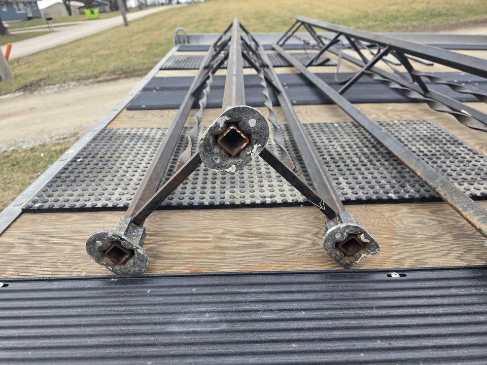 2pc 82"H Vintage Antique Old Steel Wrought Iron Metal Porch Posts ...