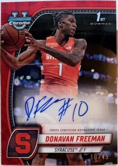 2024-25 Bowman University Chrome - Chrome Prospect Autographs Donavan ...