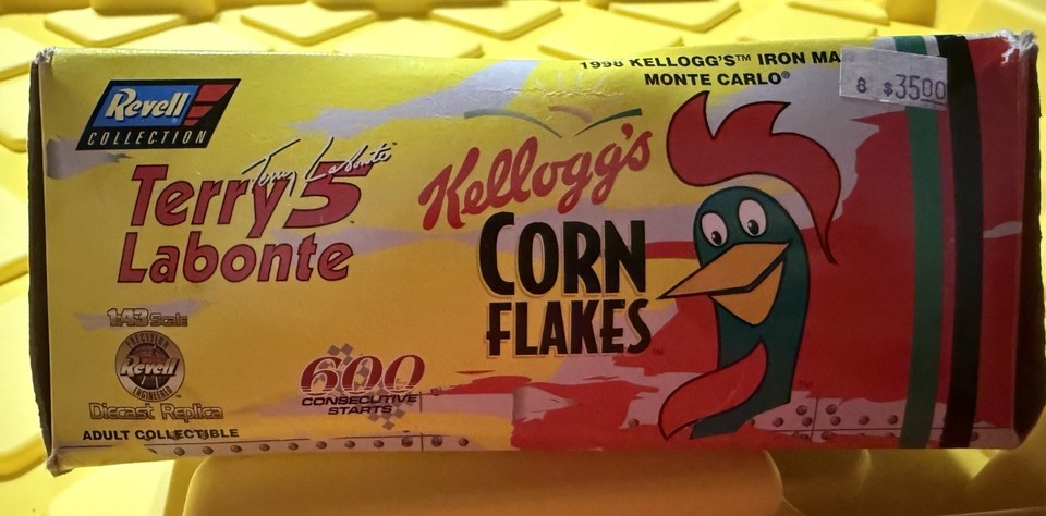 ~ TERRY LABONTE ~ 1998 KELLOG'S IRON MAN 1/43 SCALE DIECAST - 600TH ...