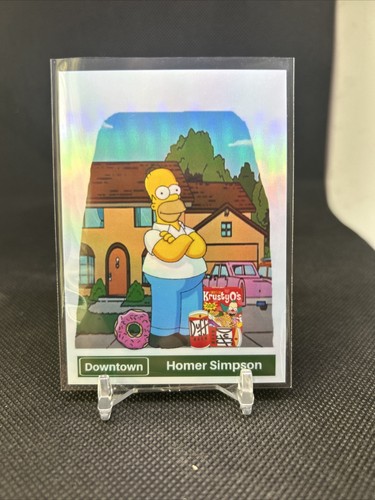 Homer Simpson Custom Downtown Style Art Card The Simpsons | eBay