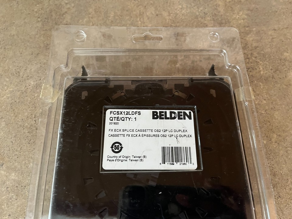 BELDEN FCSX12LDFS FX ECX SPLICE CASSETTE CC DUPLEX E3-3 | eBay