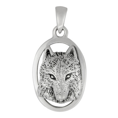 Sterling Silver Wolf Head Pendant - Wolves Werewolf Totem Jewelry | eBay
