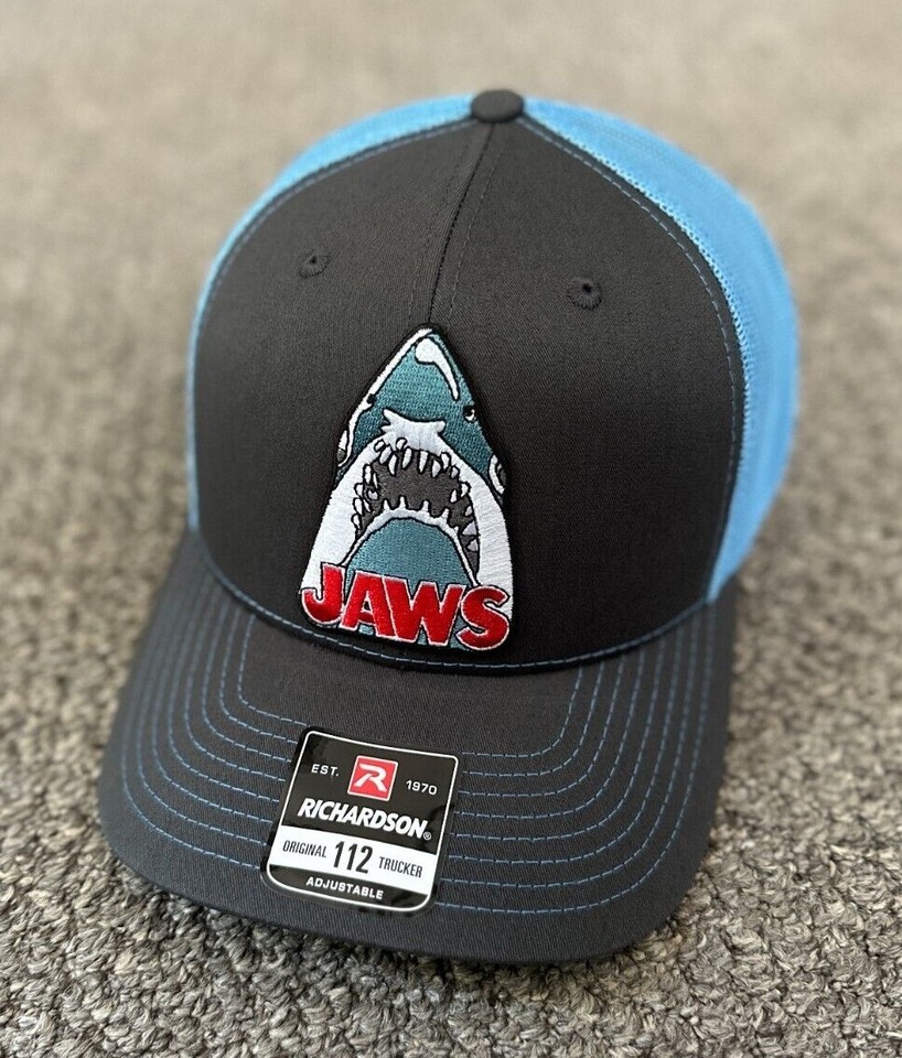 JAWS Hat SnapBack Limited Edition SHARK Mesh Individually Handcrafted ...