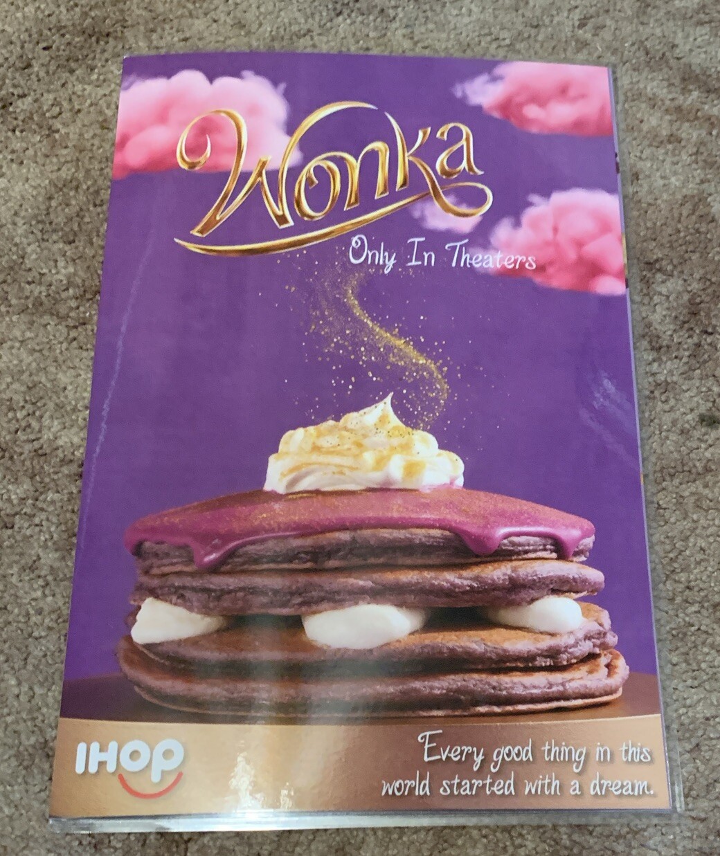 Lot Of 13 IHOP Restaurant Special Edition WONKA Movie Pancakes Purple ...