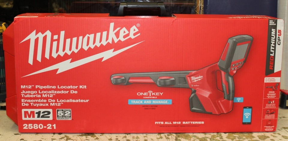 Milwaukee 2580-21 M12 12V Cordless Li-Ion Pipeline Pipe Locator NEW IN ...
