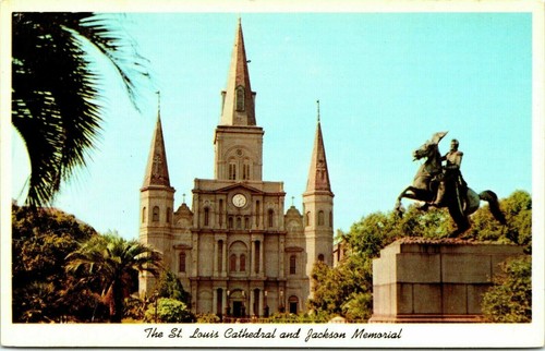 St. Louis Cathedral & Jackson Memorial New Orleans Louisiana 1718 ...