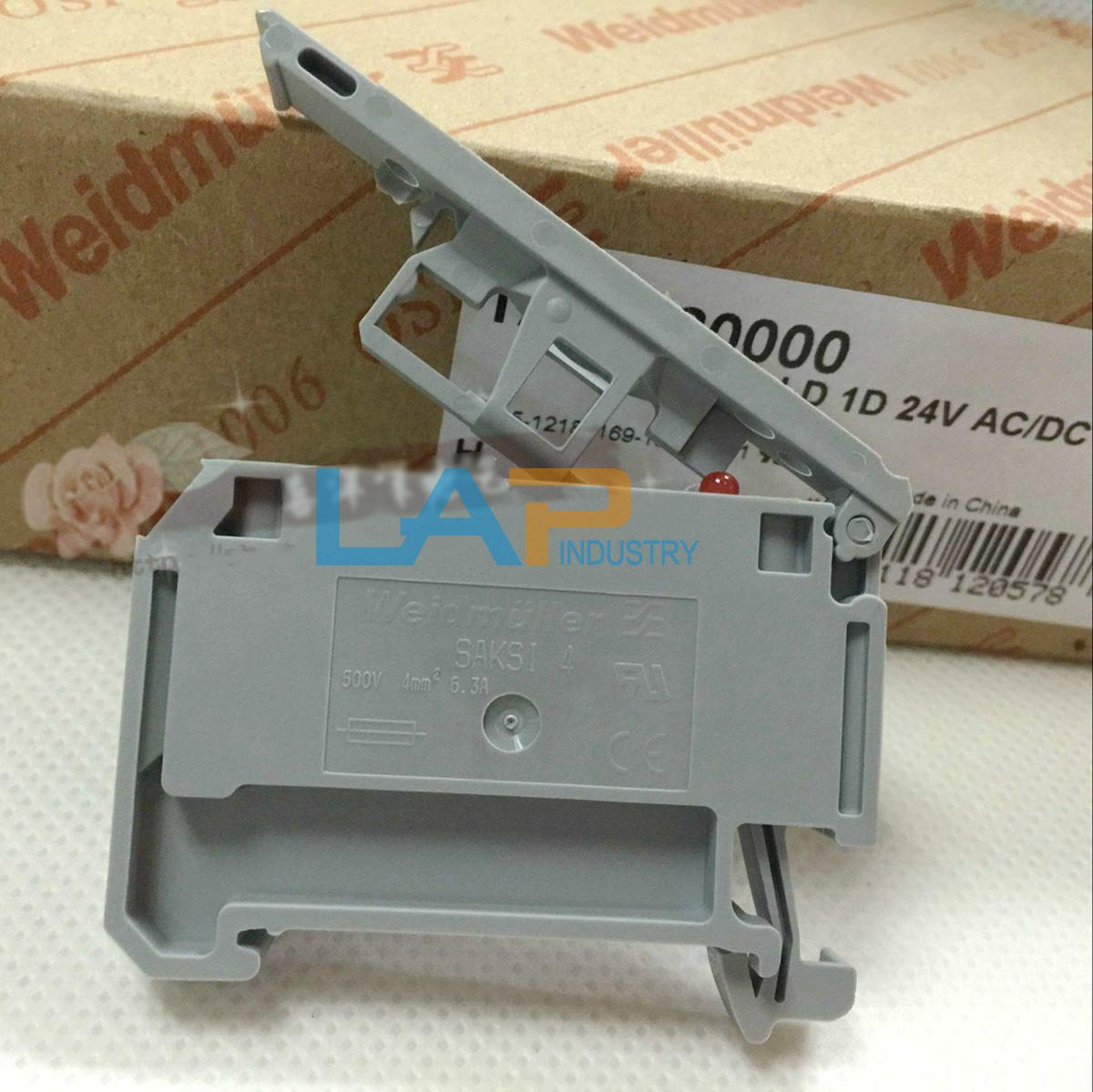 5Pcs New for Weidmüller fuse terminal SAKSI 4 LD 1D 24V AC/DC ...