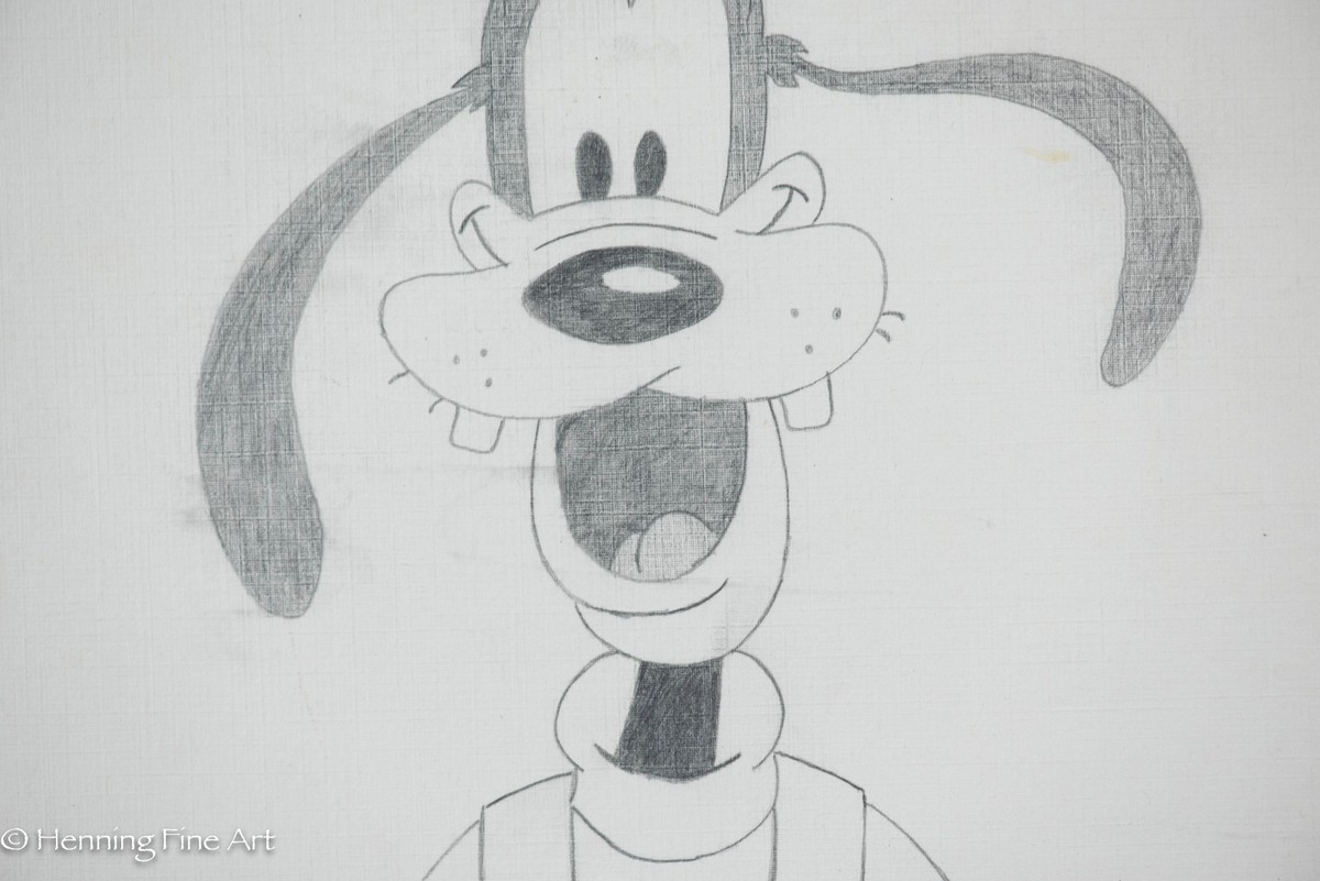 Goofy Pencil Drawing Disney Goofy And Max Father And Son Ink