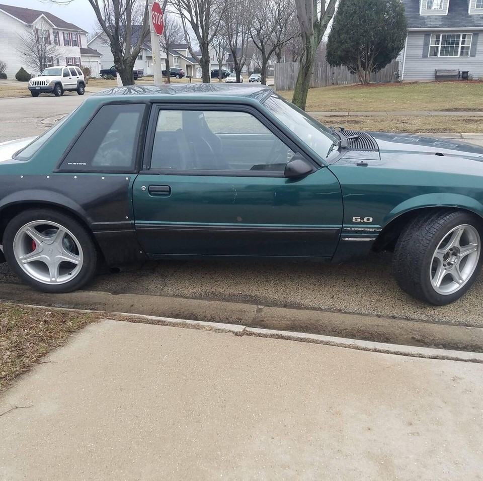 1987-1993 ford mustang notchback carlite quarter window glasses notch ...