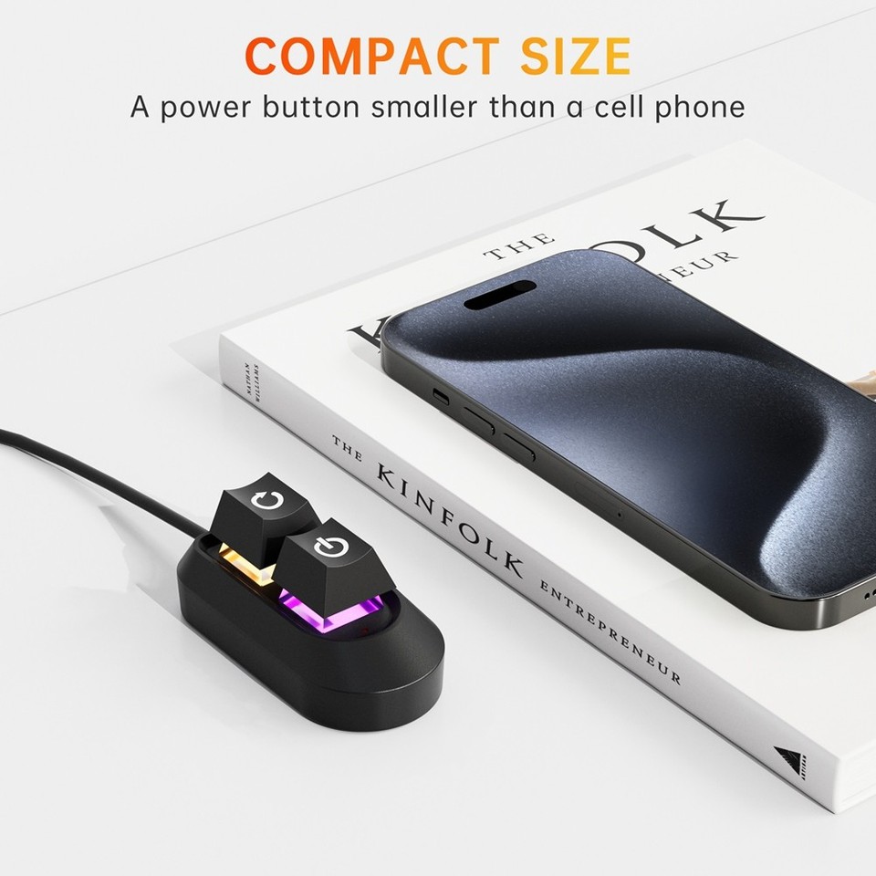 RGB-LED-Leuchten Computer-Desktop-Schalter PC-Motherboard Externer Ein ...