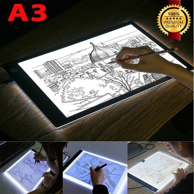 A3 LED Drawing Copy Board Tracing Light Box Ultra-thin Pad Painting ...