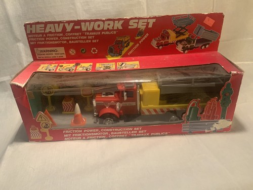 WAY OUT TOYS Heavy Work Set, Dump Truck, Friction Power, VINTAGE NOS ...
