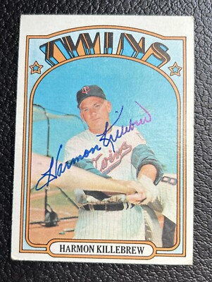 HARMON KILLEBREW Autographed Signed 1972 Topps Card # 51 Twins HOF | eBay