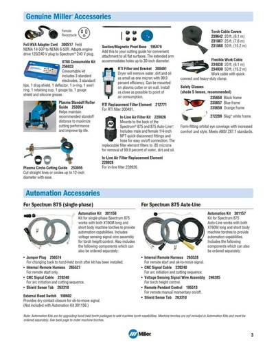 Miller Spectrum 875 Auto-Line Plasma Cutter for sale online | eBay