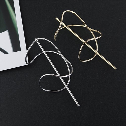 Women Fashion Hair Stick Boho Geometric X Shaped Bun Holder Cage Hair ...