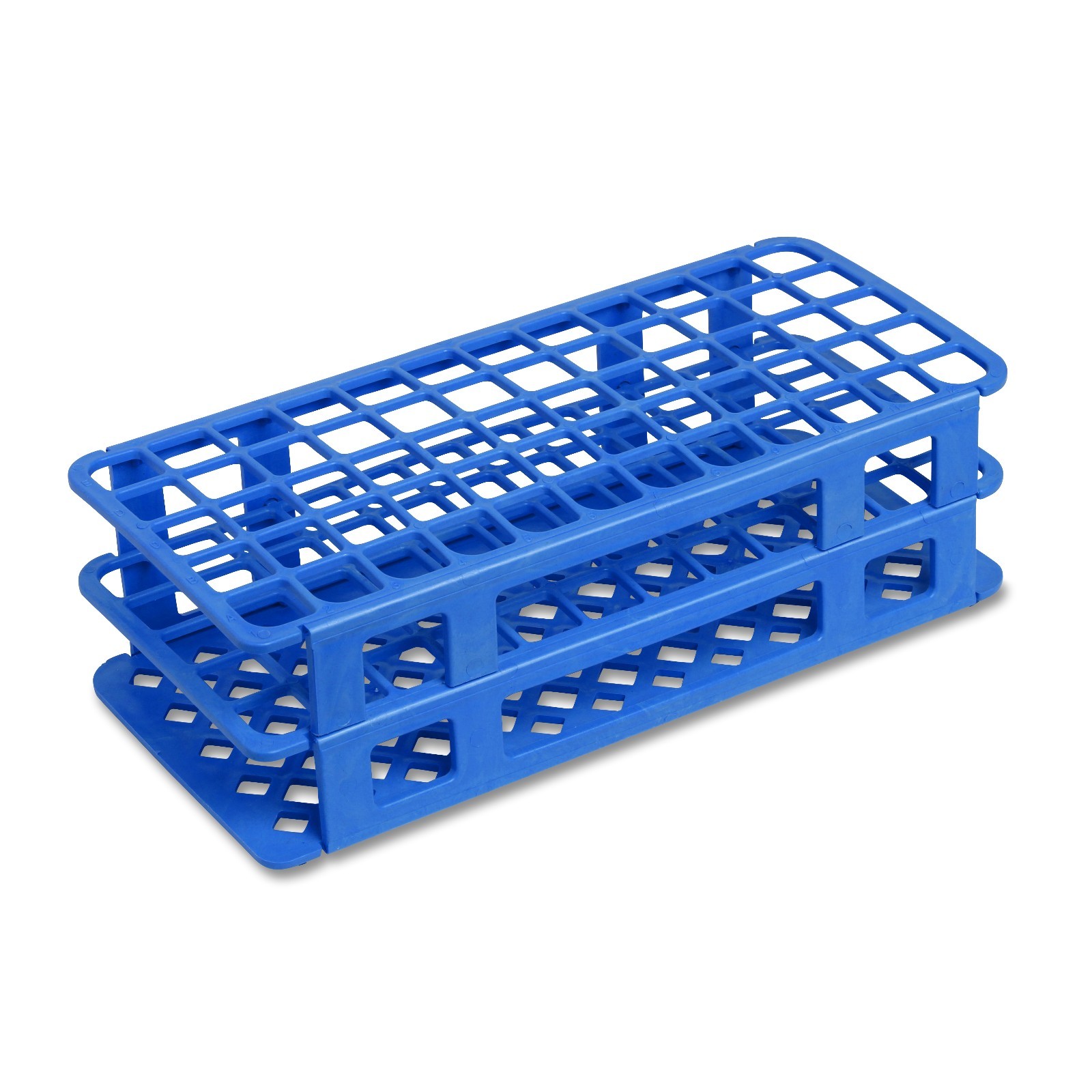 Test Tube Rack, Plastic, 13mm, 90 Holes, Blue, Karter Scientific 207H2 ...