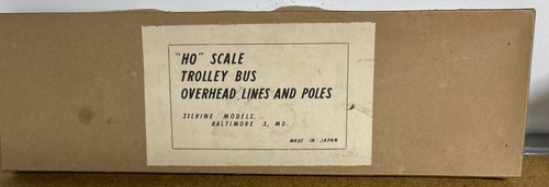Trolley Bus Overhead Lines & Poles Ho Scale ~ Silvine Models ~ Read | eBay