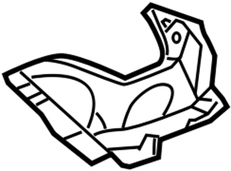 55716-53040 Toyota Brace Cowl Top to Apron LH 5571653040 Genuine OEM ...