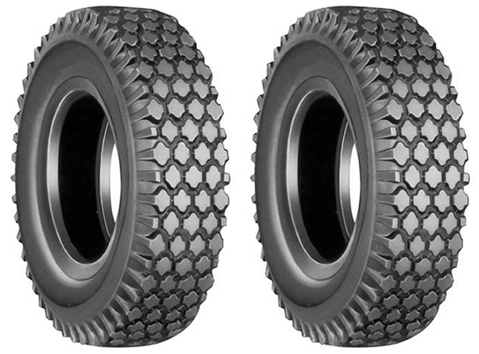 (SET OF 2) 4.80/4.00-8 4.80-8 4 4.80X8 4.80-8 Stud Tires Tubeless 4 Ply ...