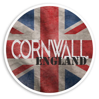 2 x 10cm Cornwall England Vinyl Stickers - UK GB Flag Luggage Sticker ...