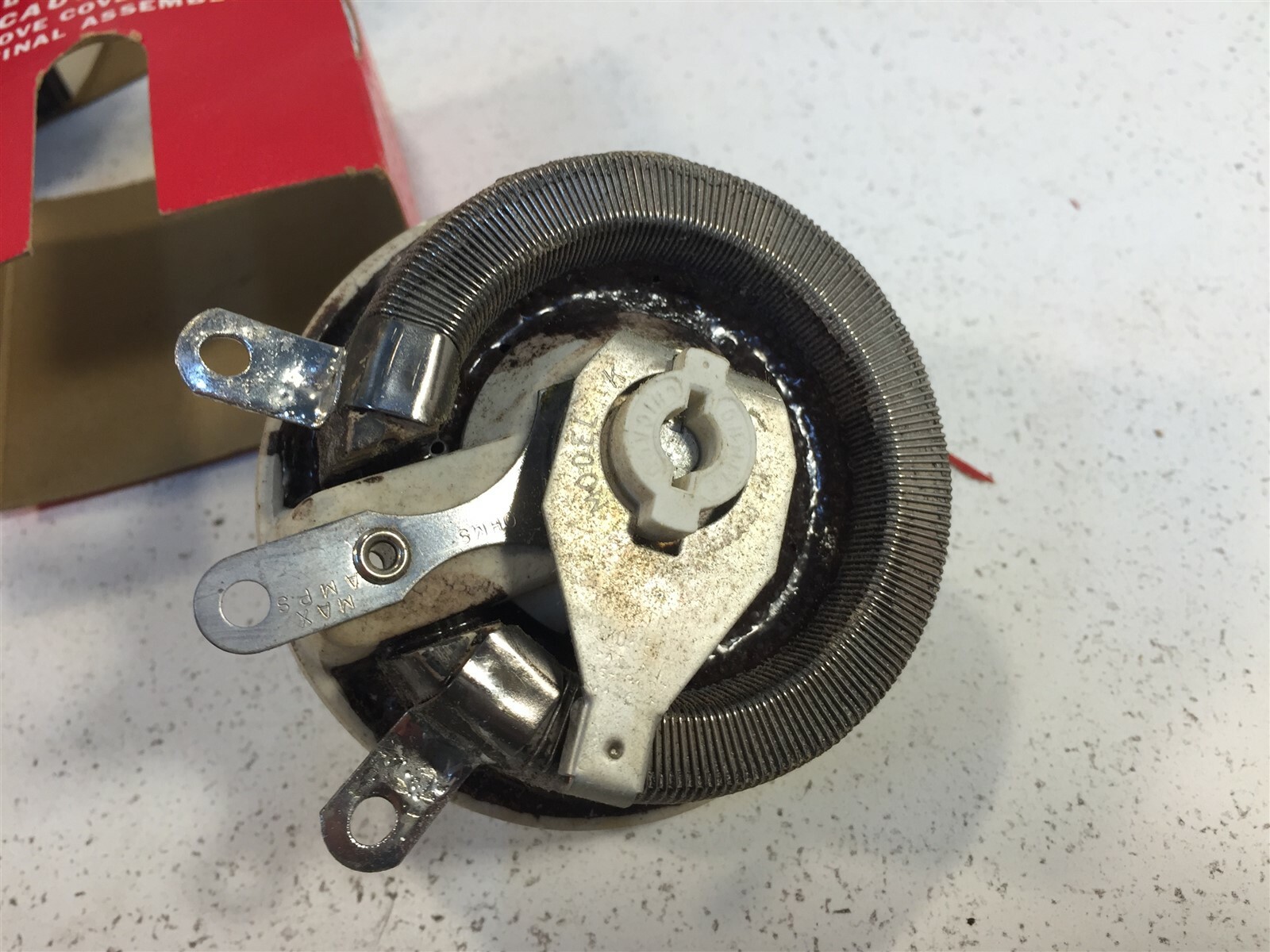 Vintage Ohmite Vitreous Enameled Rheostat 100W Model K Series A 0451 ...