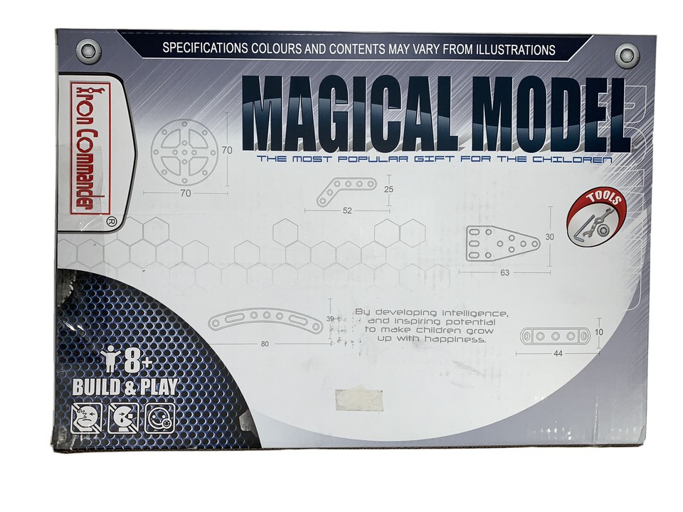 IRON COMMANDER Erector Sets Construction Vehicles Metal Crane Toy (235 ...