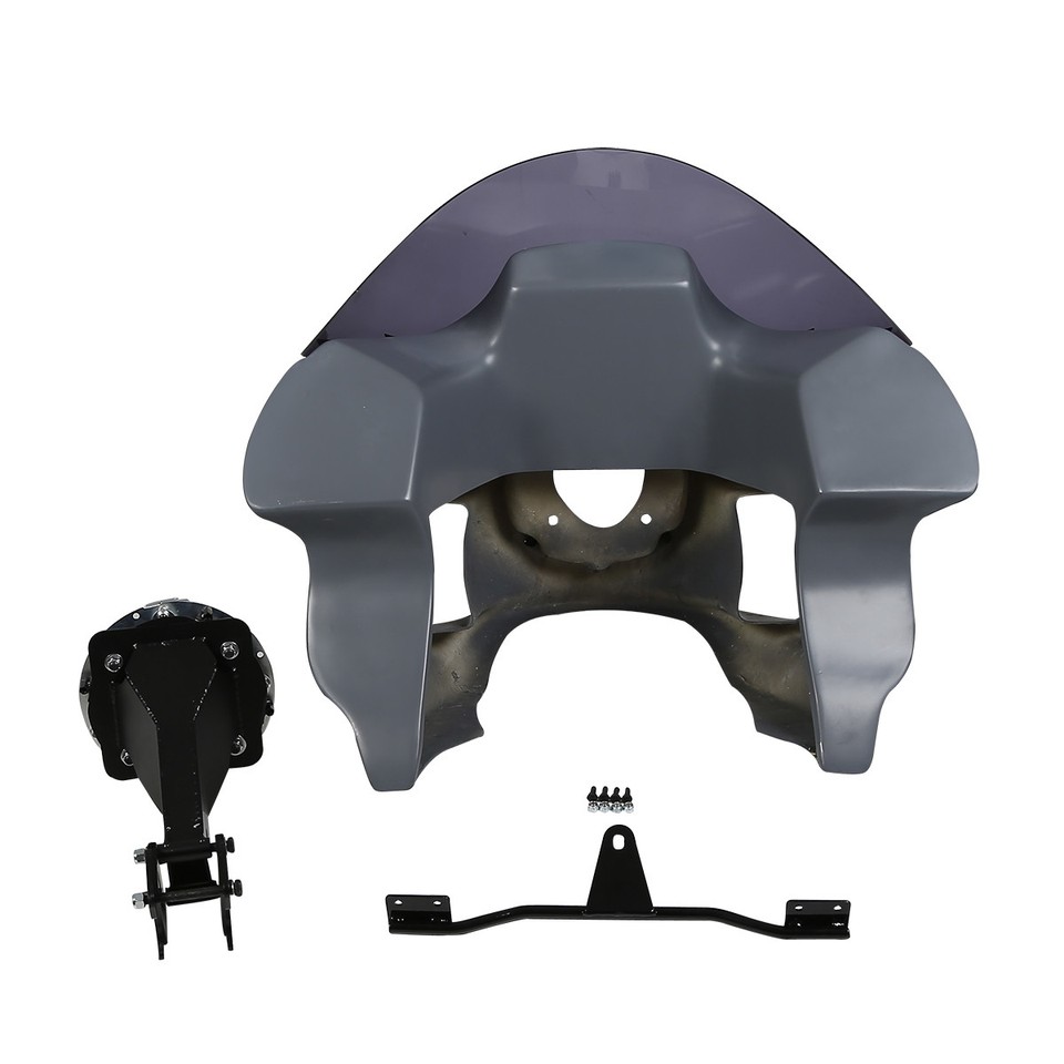 Front Upper Headlight Fairing Lower Leg Fairings For Harley Dyna Low ...