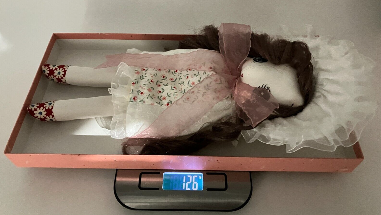 Handmade Japan Plush Cotton Bunka Doll Japanese Retro Style Black Eyes ...