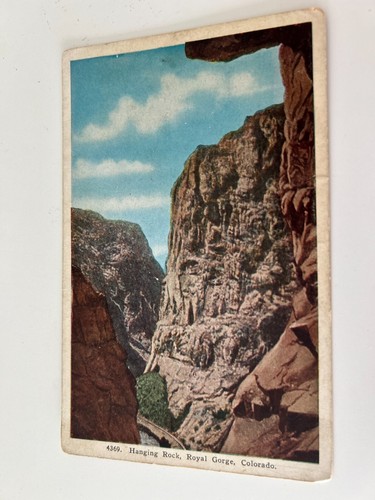 Hanging Rock Royal Gorge Colorado Postcard | eBay