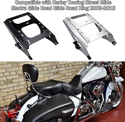 For Harley Touring 2009-2013 Detachable Two-UP Luggage Rack Tour Pack ...