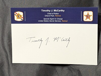 President Ronald Reagan Autograph Signed Secret Service Agent Timothy ...