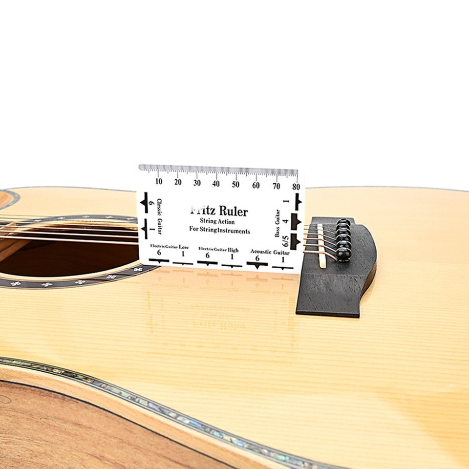 5pcs Guitar String Height Measuring Ruler Practical Guitar Strings ...