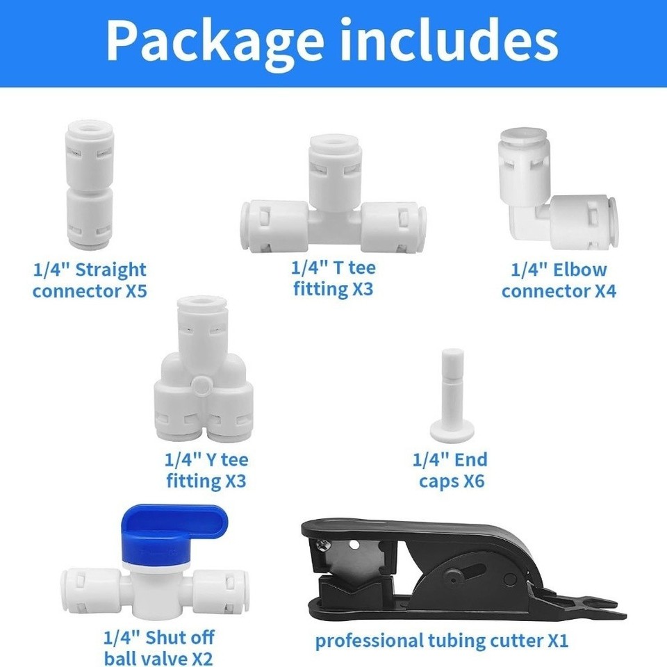 Quick Connect Fittings 24-piece Set Easy Installation Reusable ...
