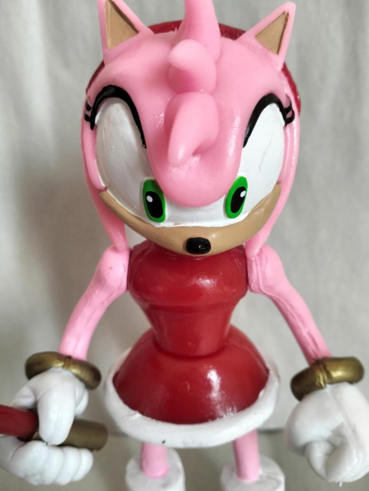 Amy Rose With Hammer Sonic Figure 8” Sonic The Hedgehog Mexican Bootleg ...
