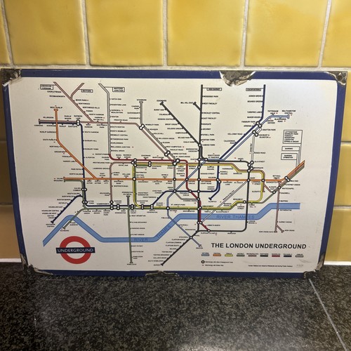 London Underground Map Enamel Sign lovely piece | eBay UK