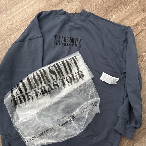 Taylor Swift | Eras Tour Official Merch Blue Crewneck 2024 | New | eBay