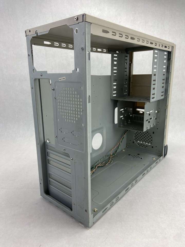 Unbranded Beige ATX Mid Tower Computer Case Bare Bones No PSU | eBay