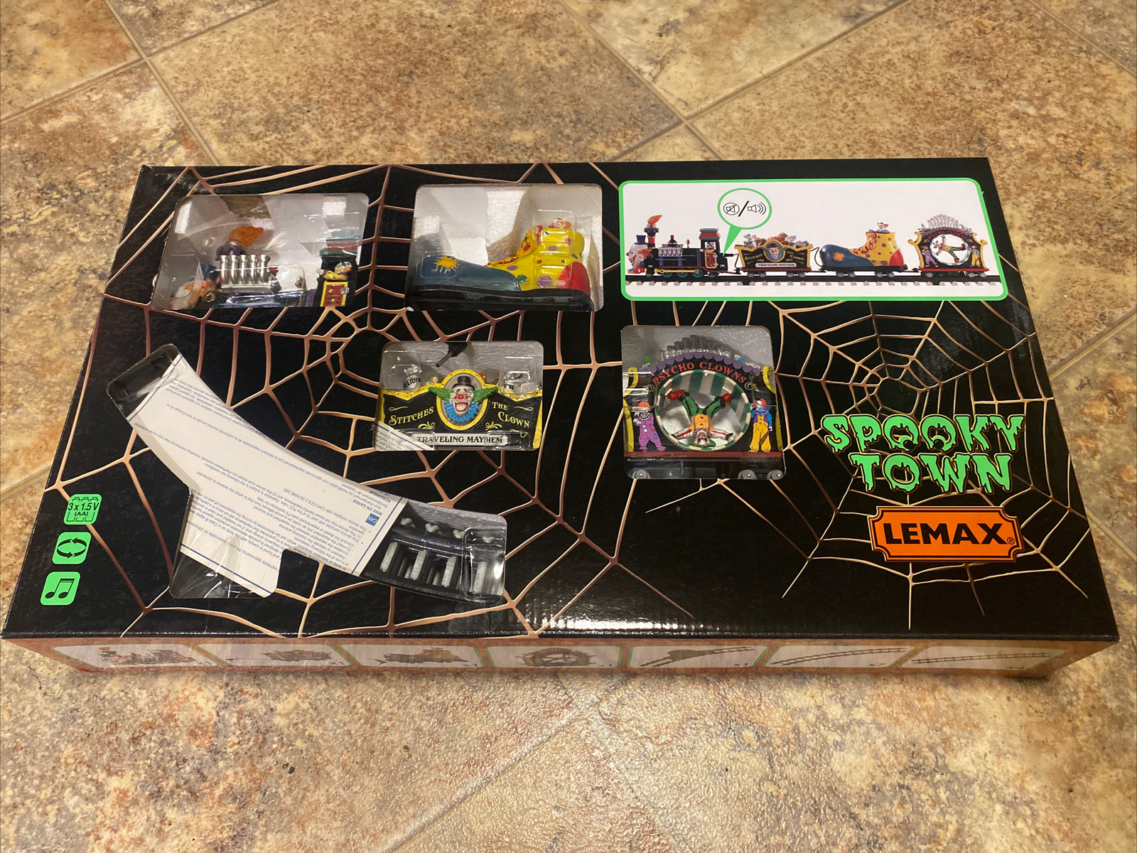 LEMAX Crazy Clown Express Train Set Holiday Village Animated & Musical ...