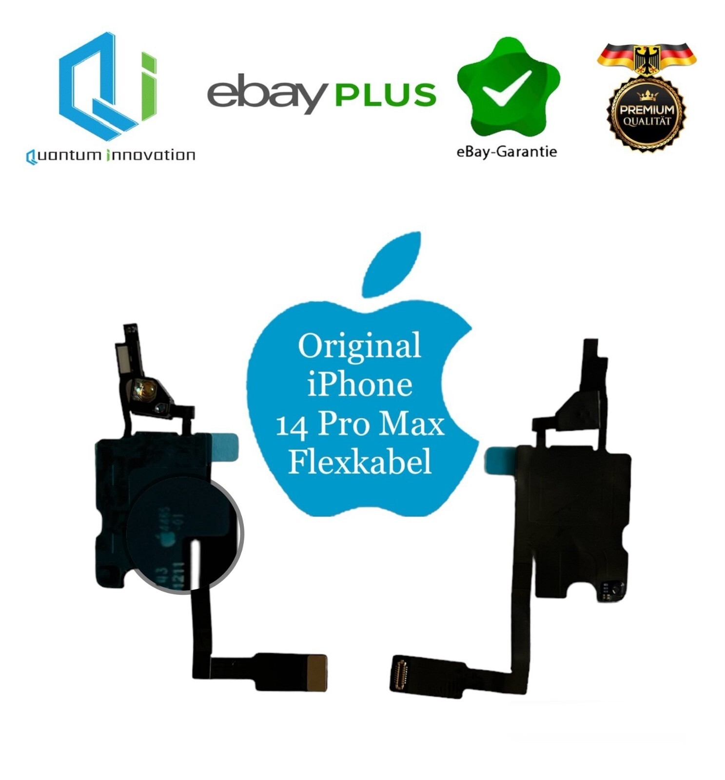 Original Apple iPhone 14 Pro Max Flex Kabel Lichtsensor Mikrofon Face ...