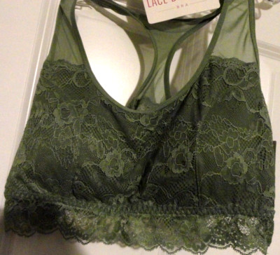 SO Kohl’s Lace Bralette SAGEHTR Stretch Bra Sage Artichoke XL | eBay