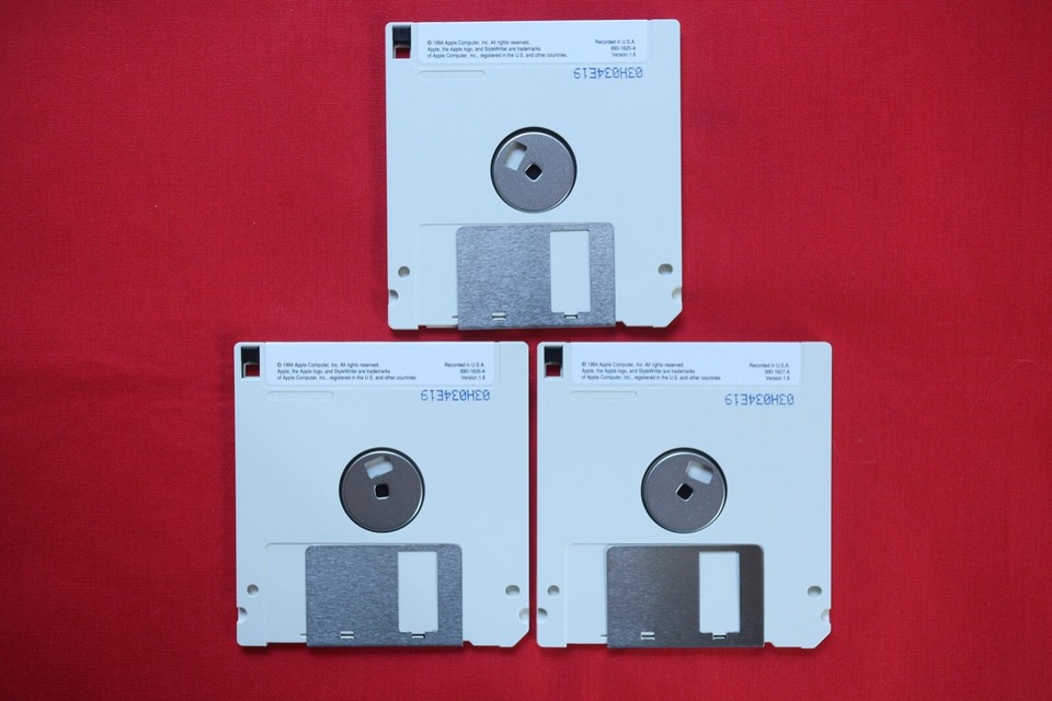 VINTAGE APPLE MACINTOSH COLOR STYLEWRITER 2400 PRINTER INSTALLATION ...