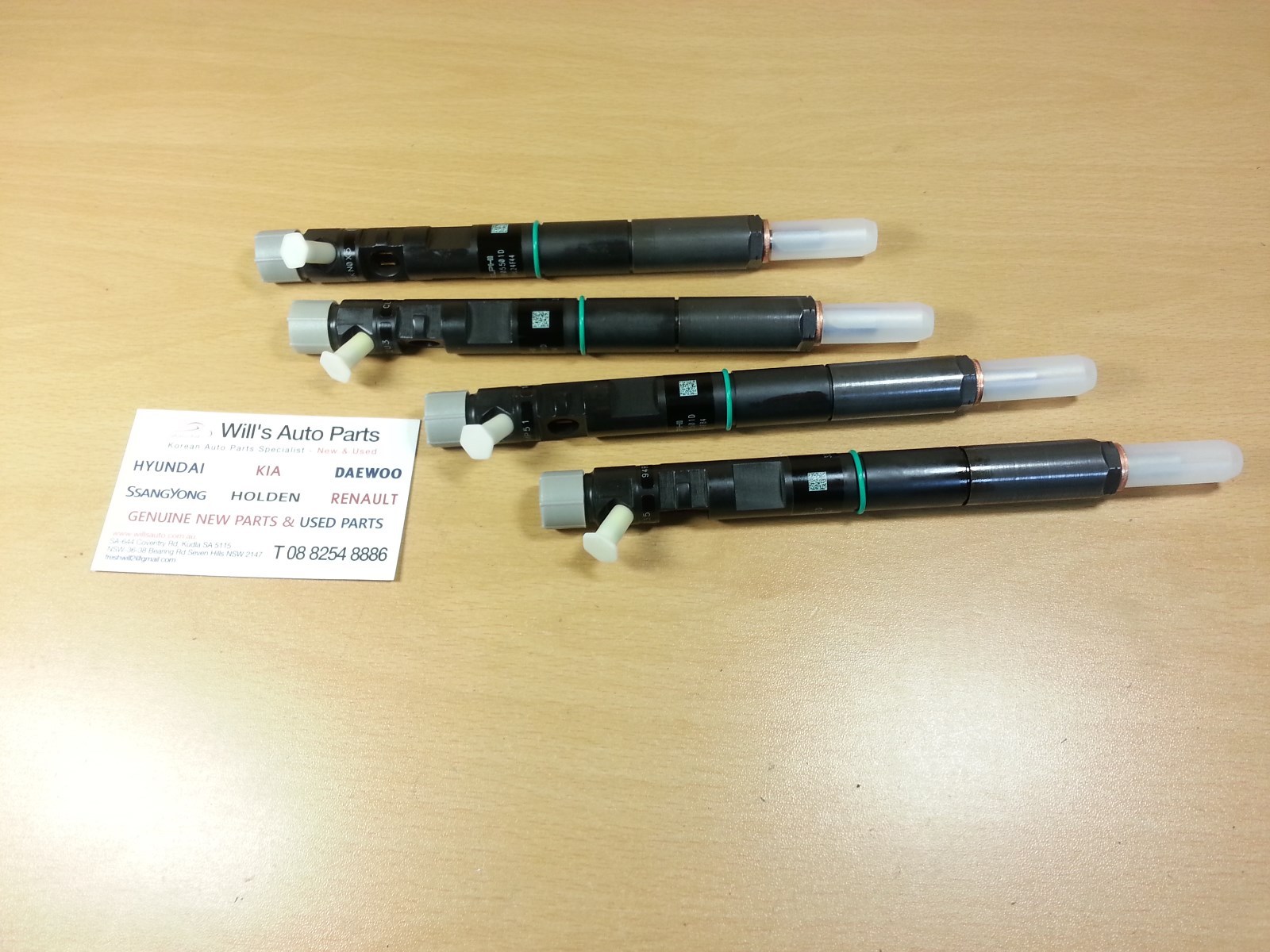 GENUINE BRAND NEW DIESEL INJECTOR SET(4 injectors) SUITS KIA K2700 2002 ...