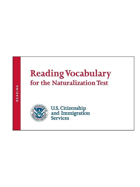 Reading Vocabulary For The Naturalization Test von U. S. Citizenship ...